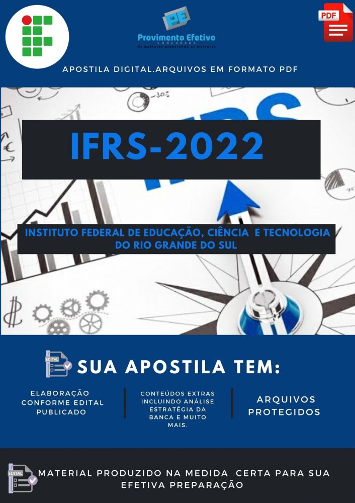 Provimento Efetivo Concursos - Apostila IFRS 2022 cargo Técnico Enfermagem